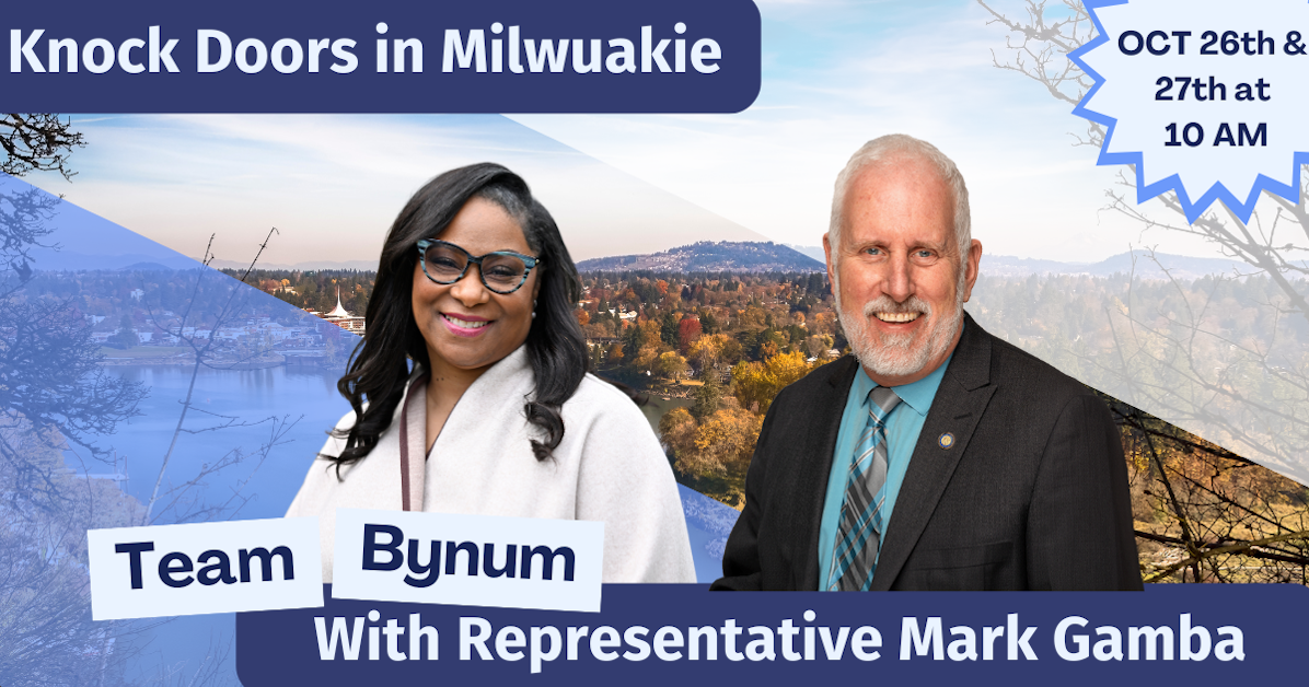 Get Out the Vote Canvass in Milwaukie with State Rep. Mark Gamba! · Mobilize